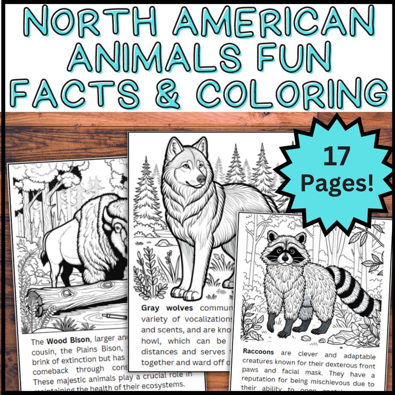 75 Animals Around the World Coloring Pages & Fun Facts, Realistic ...