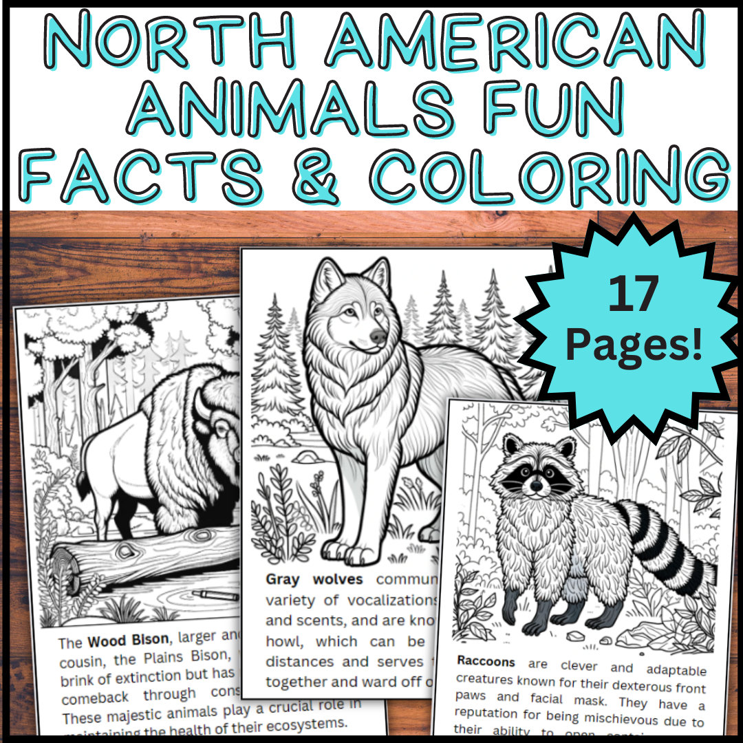 75 Animals Around the World Coloring Pages & Fun Facts, Realistic ...