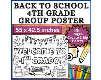 Welcome Back to School Collaborative Poster for Bulletin Board or Wall ...