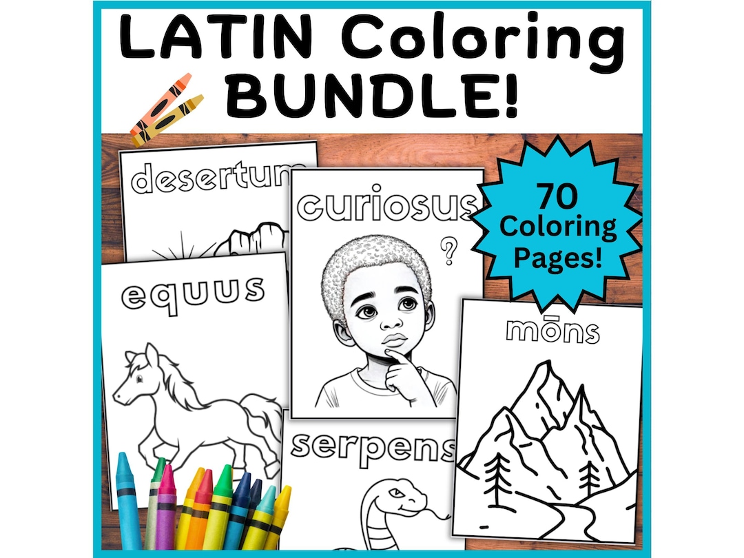 70 Latin Language Coloring Pages, Nature, Animals, Emotions Coloring ...