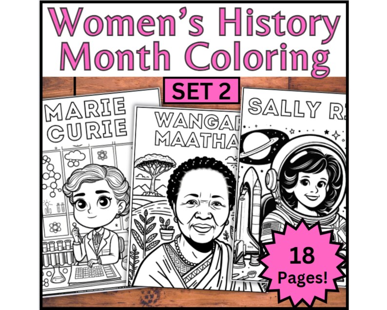 18 Women's History Month Coloring Pages SET 2! |march Early Finishers ...