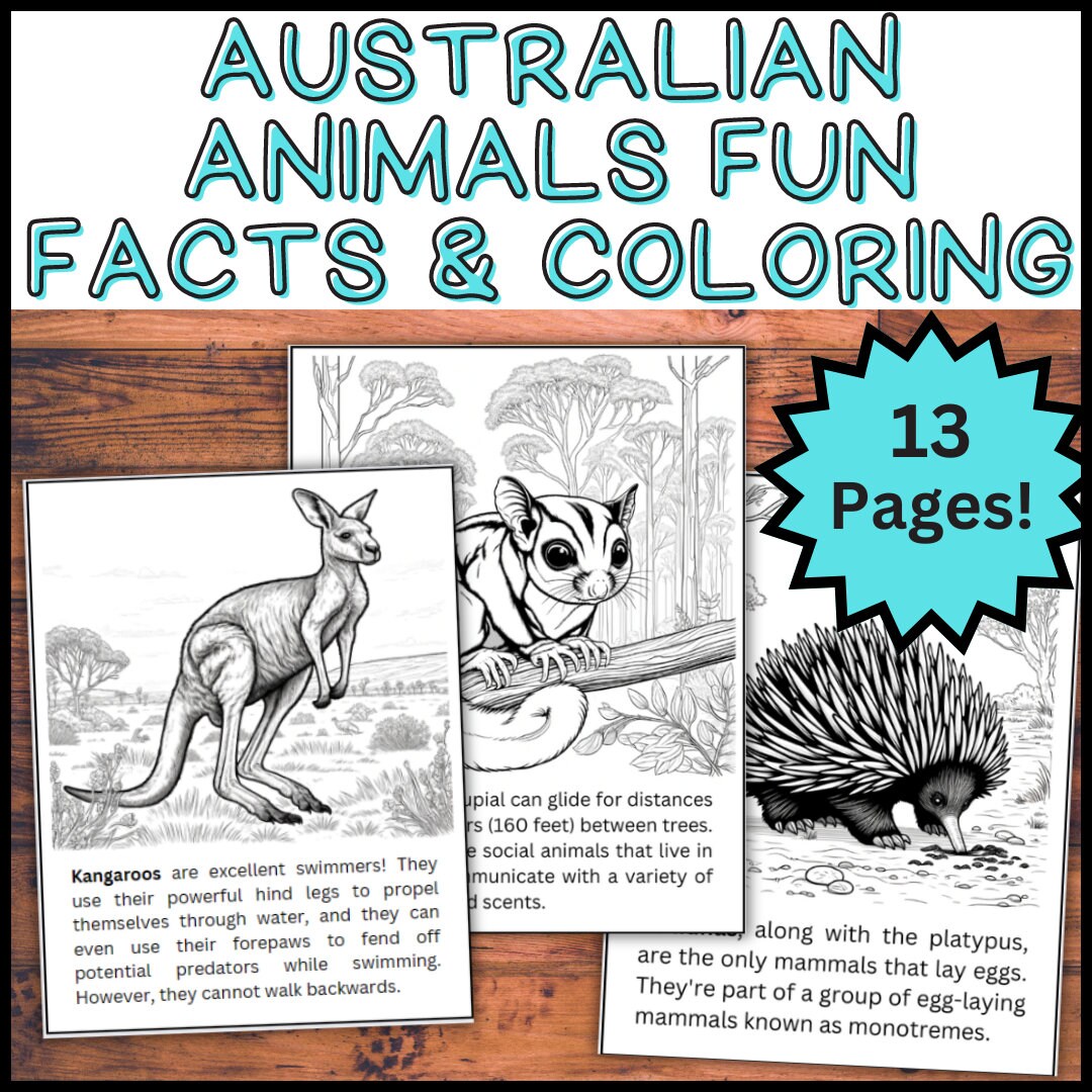 75 Animals Around the World Coloring Pages & Fun Facts, Realistic ...