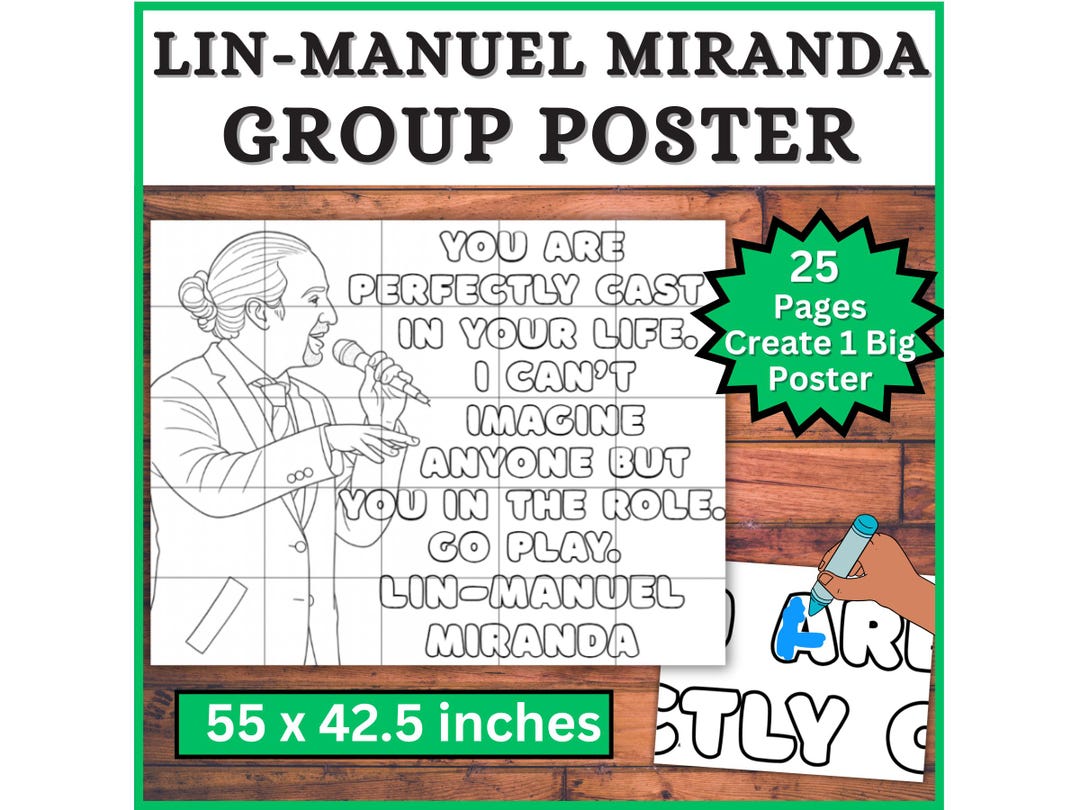 Lin-manuel Miranda Collaborative Poster, Hispanic Heritage Month Quote ...