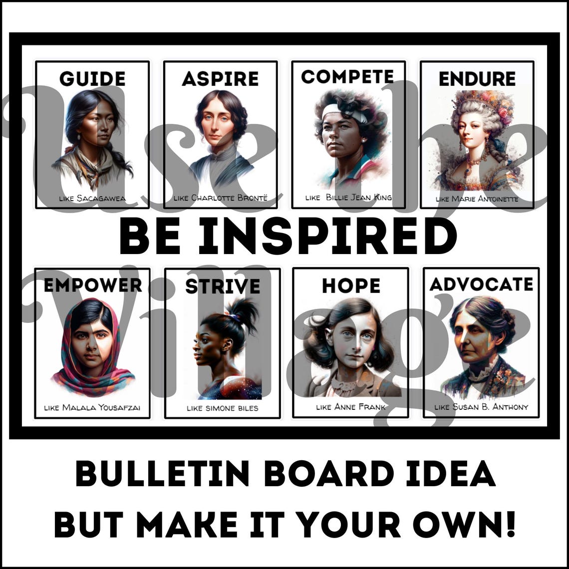 16 Womens History Month Inspirational Posters for Bulletin Board ...