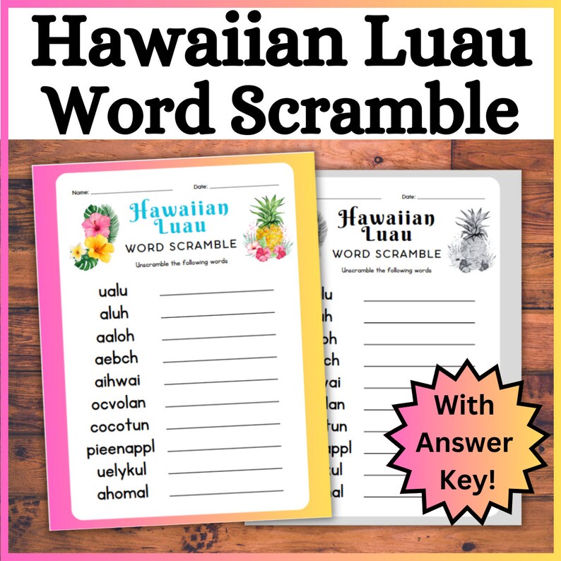 Hawaiian Luau Activities, Hawaii Summer Party, Luau Coloring Pages ...