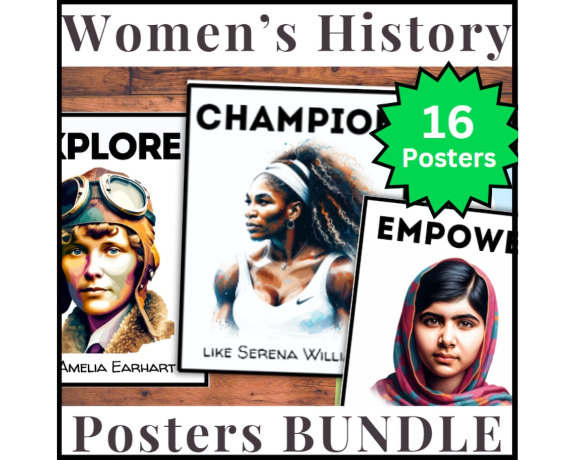 16 Womens History Month Inspirational Posters for Bulletin Board ...