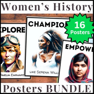 16 Womens History Month Inspirational Posters for Bulletin Board ...