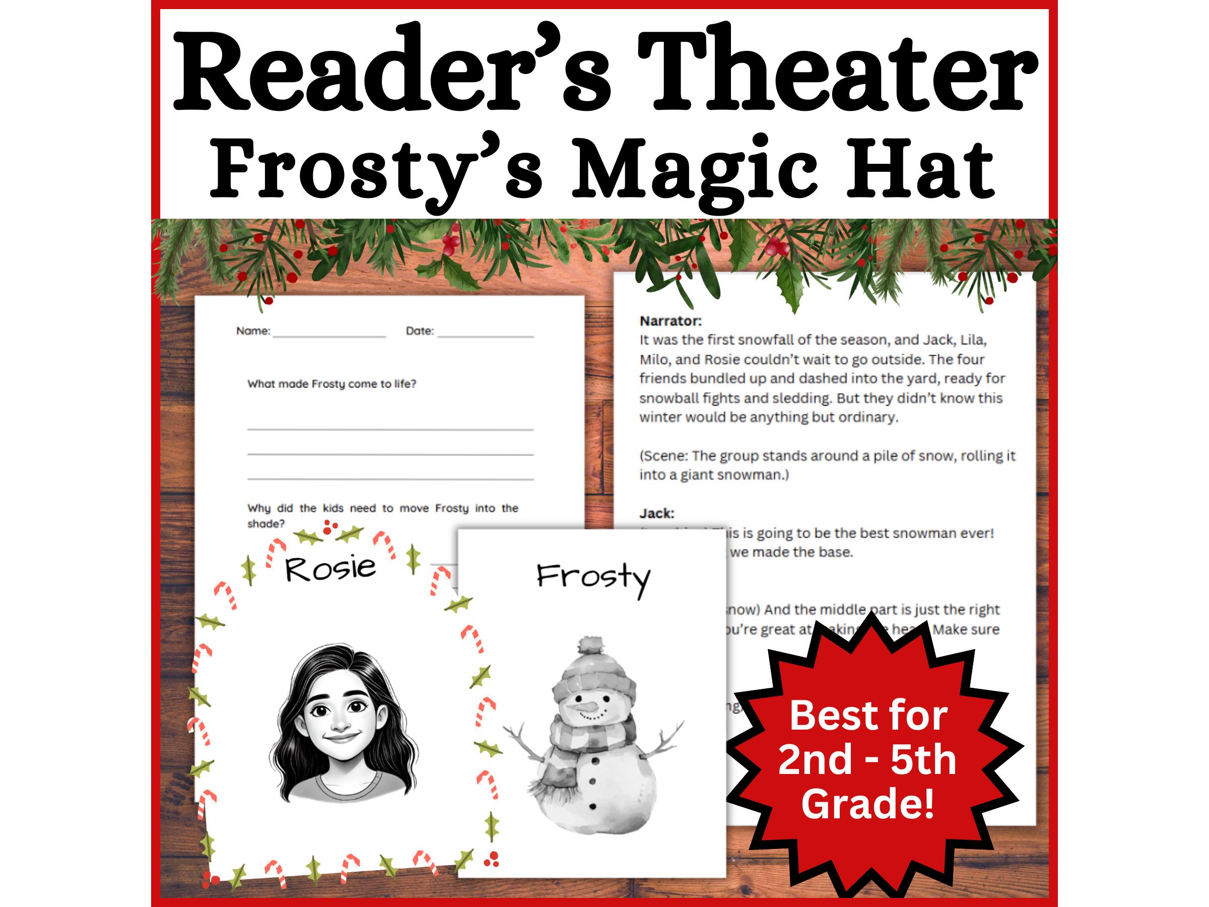 Frosty the Snowman Christmas Reader's Theater Script December Dramatic ...