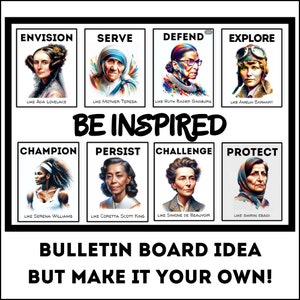 16 Women's History Month Posters Bulletin Board or Classroom Posters ...