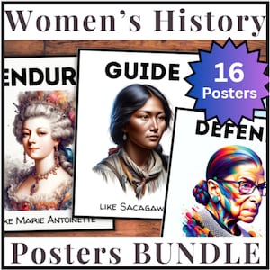 16 Women's History Month Posters Bulletin Board or Classroom Posters ...