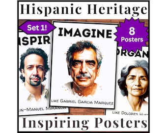 16 Hispanic Heritage Month Posters Inspirational Bulletin Board ...