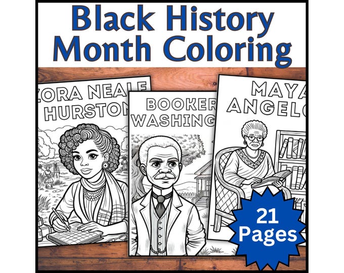 20 Black History Month Coloring Pages Sheets February Morning Work ...