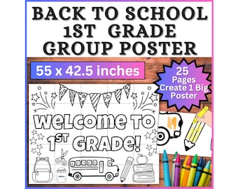 Welcome Back to School Collaborative Poster for Bulletin Board or Wall ...