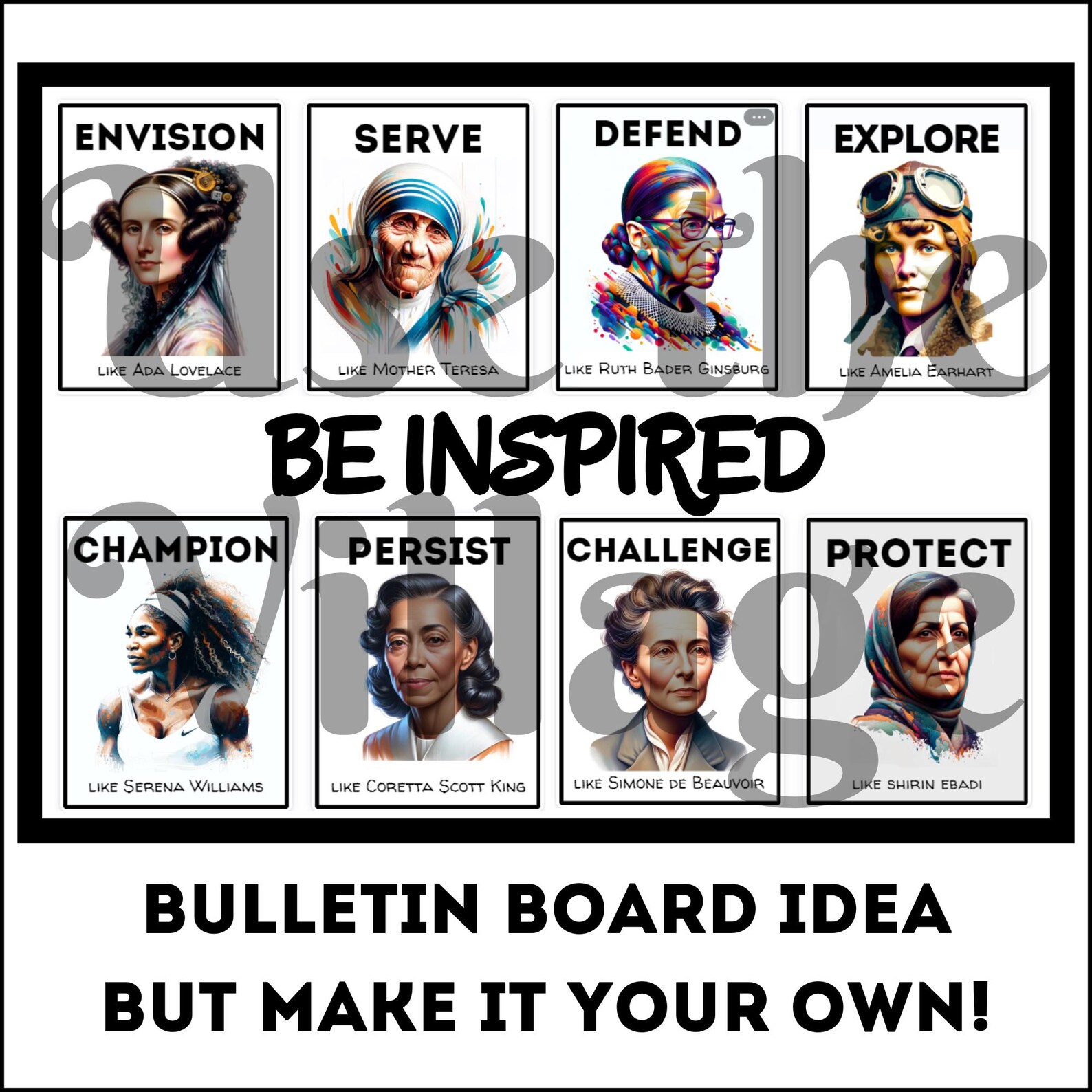 16 Womens History Month Inspirational Posters for Bulletin Board ...