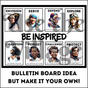 16 Womens History Month Inspirational Posters for Bulletin Board ...