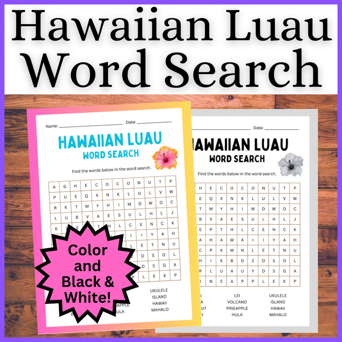 Hawaiian Luau Activities, Hawaii Summer Party, Luau Coloring Pages ...
