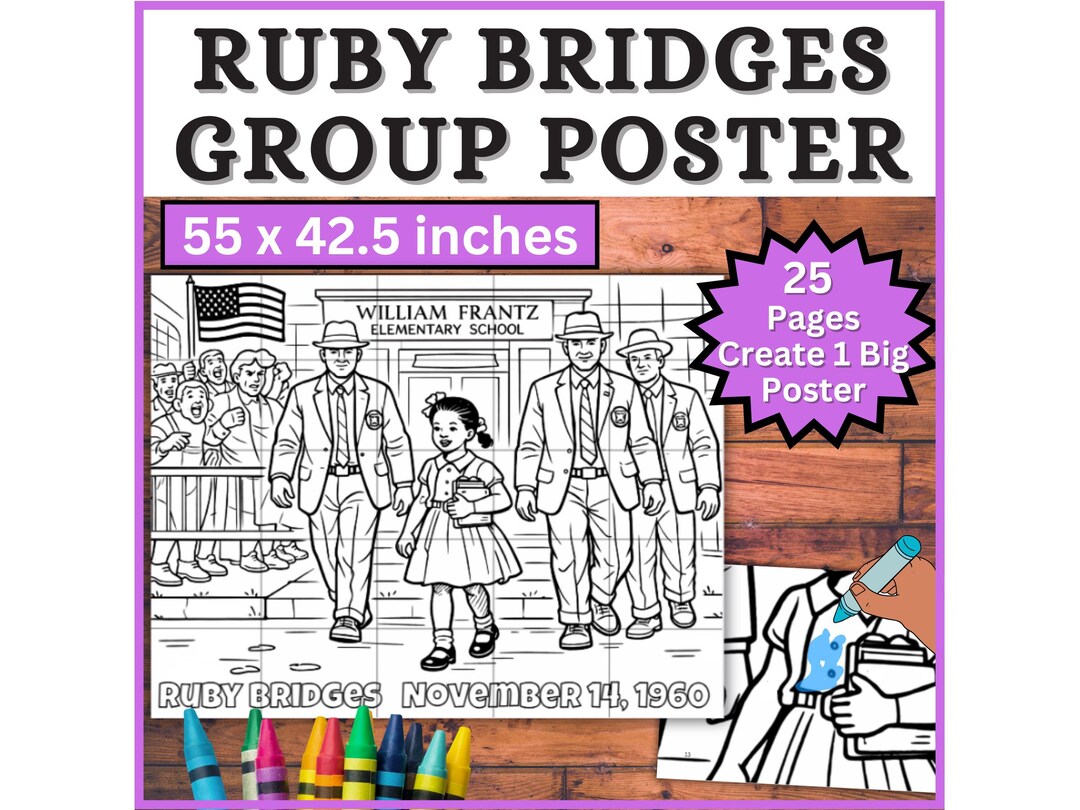 Ruby Bridges Collaborative Poster, Black History Month, Women's History ...