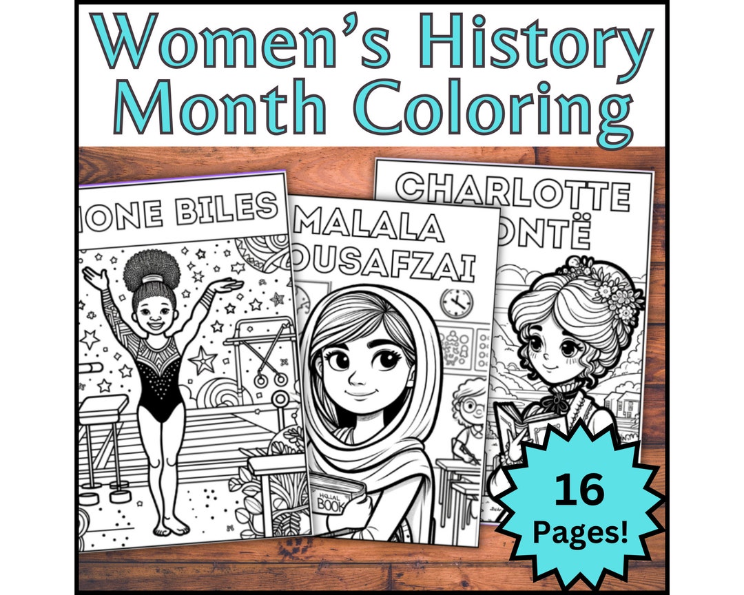 16 Womens History Month Coloring Pages |march Early Finishers| Coloring ...