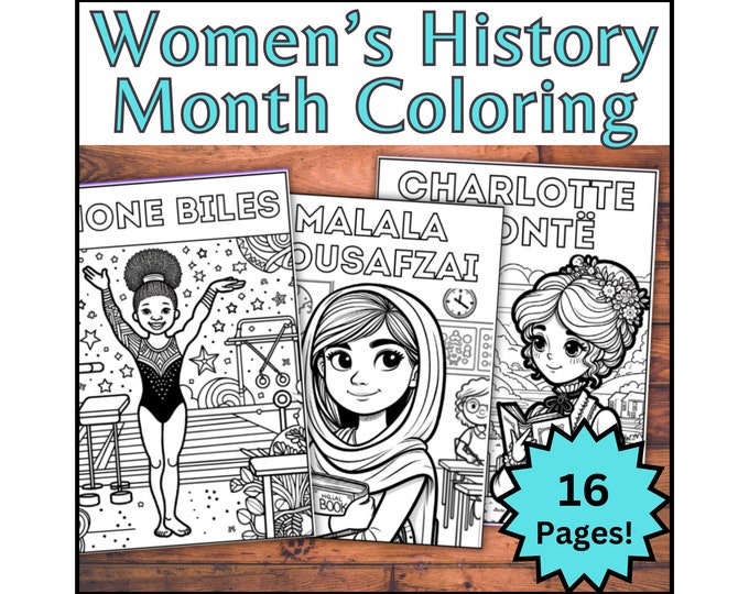 16 Womens History Month Coloring Pages |march Early Finishers| Coloring ...