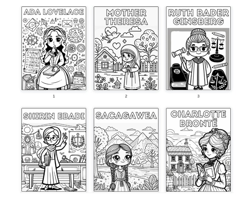 16 Womens History Month Coloring Pages march Early Finishers Coloring ...