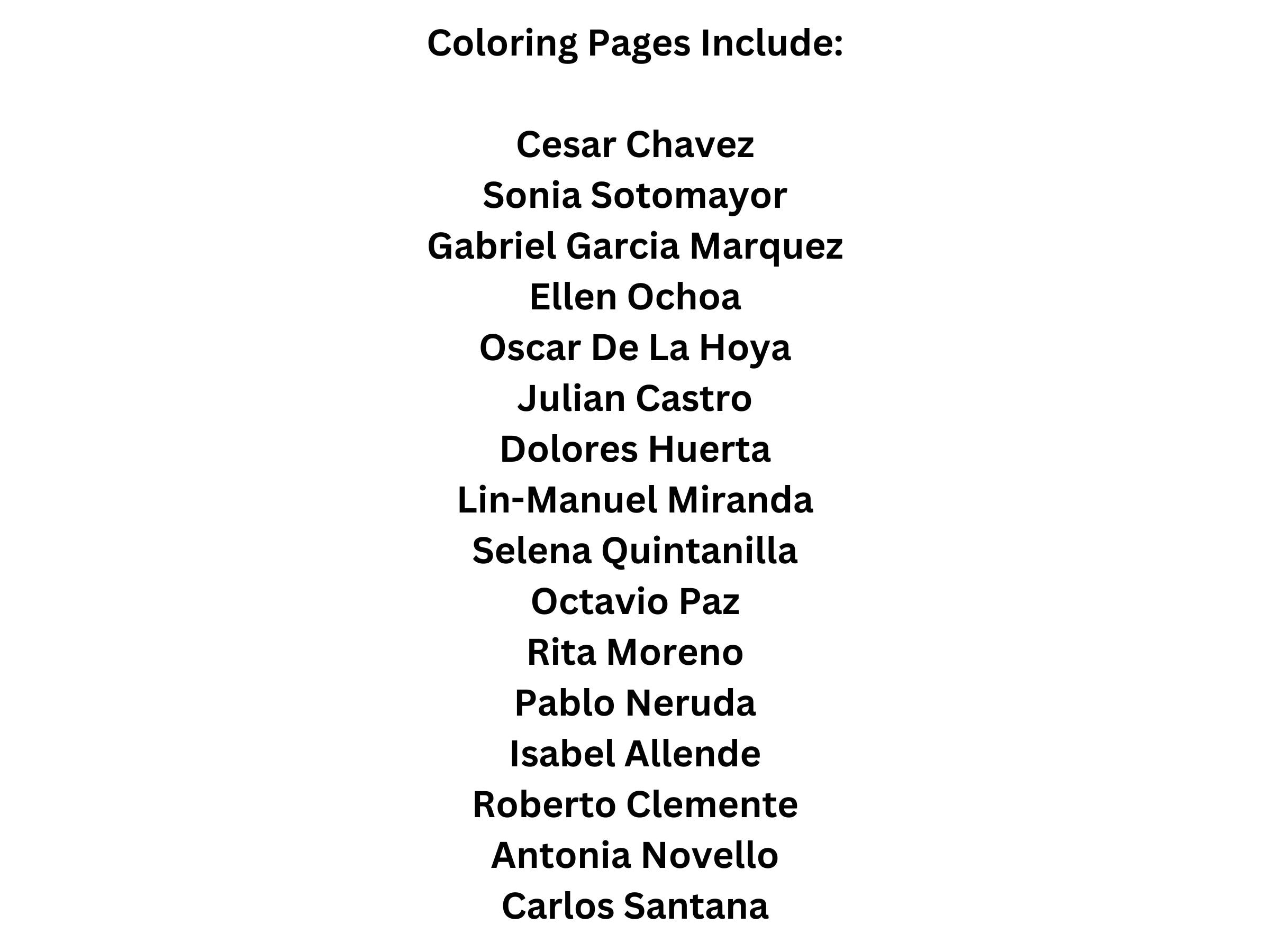 16 Hispanic Heritage Month Coloring Sheets Pages September October ...