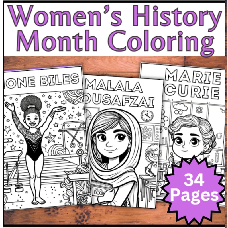 Women Artists Coloring Page - Etsy