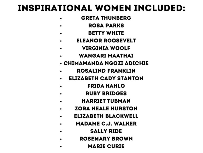 18 Women's History Month Coloring Pages SET 2! |march Early Finishers ...