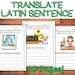 Latin Language Worksheet Bundle - Latin Vocabulary Practice, Latin ...