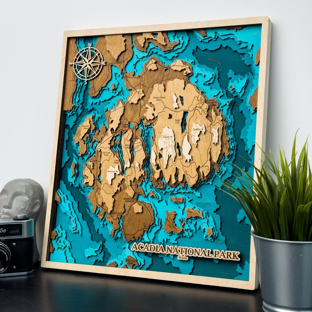 Birthday Gift for Him - Custom 3D Wood Map - Etsy