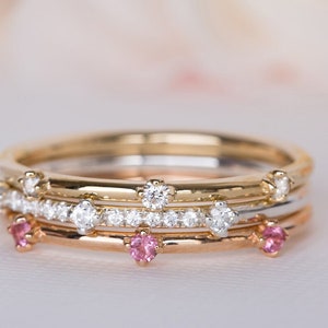 Wedding Stack, Wedding Ring Stack, Wedding Stacking Ring, Wedding Band ...