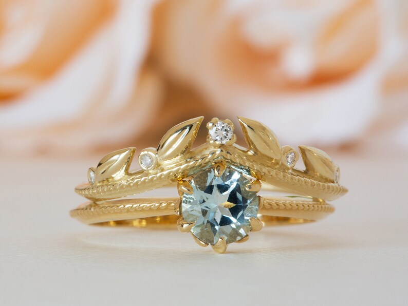 Leaves Wedding Ring Leaf Wedding Ring Leaves Gold Band Gold - Etsy