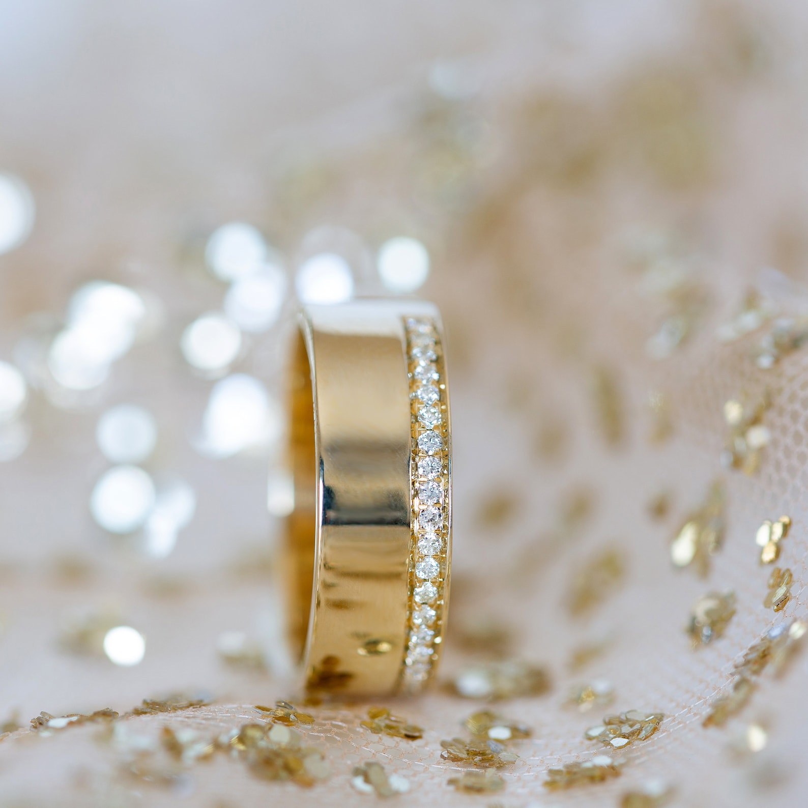 Wide Wedding Band Unisex Wedding Band Unique Eternity Ring | Etsy