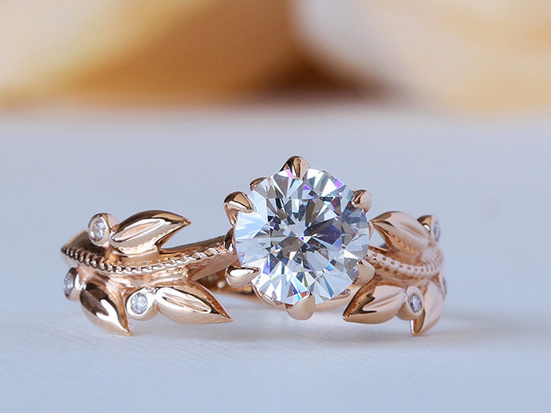 Flower Wedding Ring Antique Engagement Ring Antique Diamond - Etsy