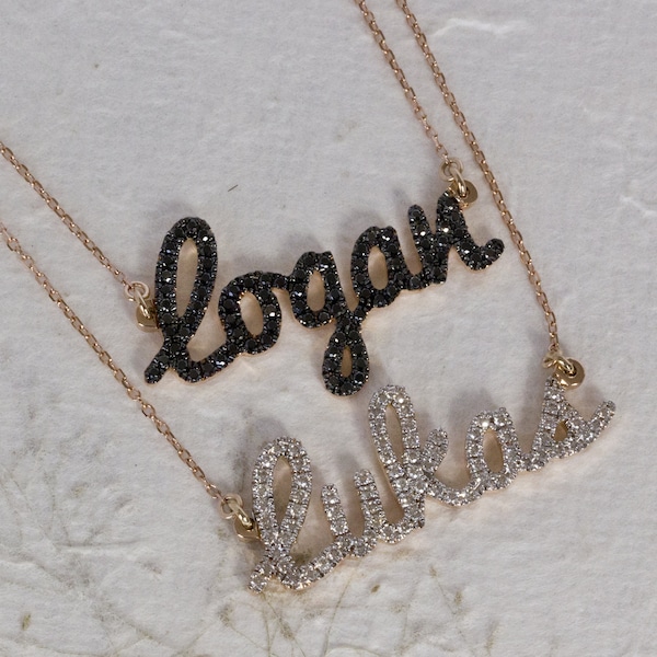 Name Necklace Gold - Etsy