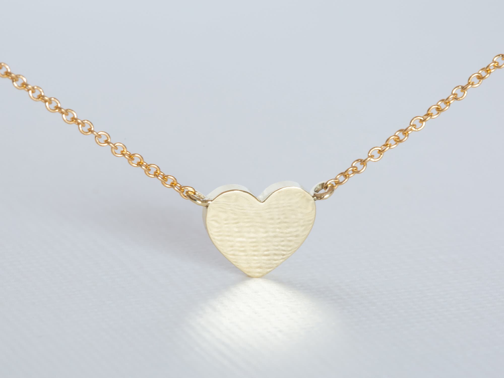 Diamond Heart Necklace, Diamond Heart Pendant, 14K Gold Diamond Heart ...