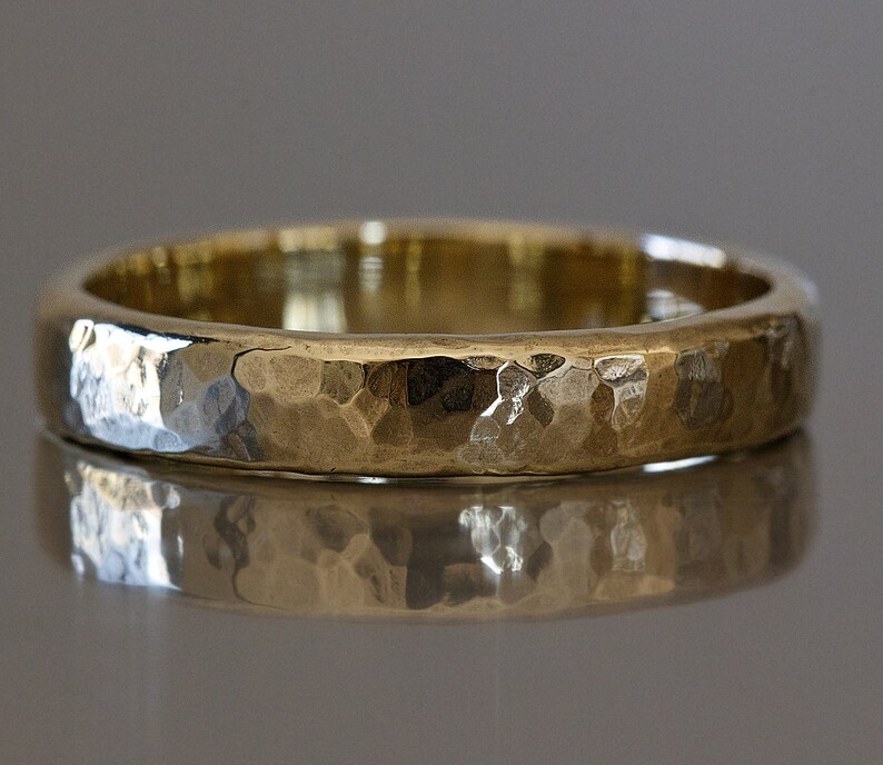 Mens Wedding Ring Unique Mens Wedding Band Mens Rustic - Etsy