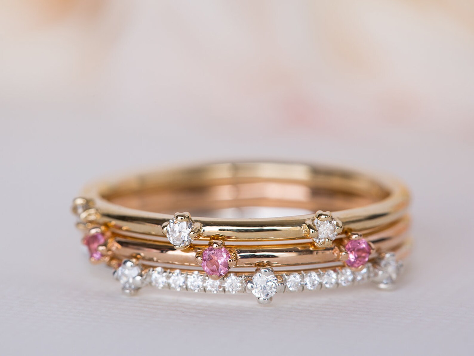 Wedding Stack Wedding Ring Stack Wedding Stacking Ring - Etsy Canada