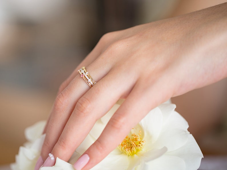 Wedding Stack Wedding Ring Stack Wedding Stacking Ring - Etsy Canada