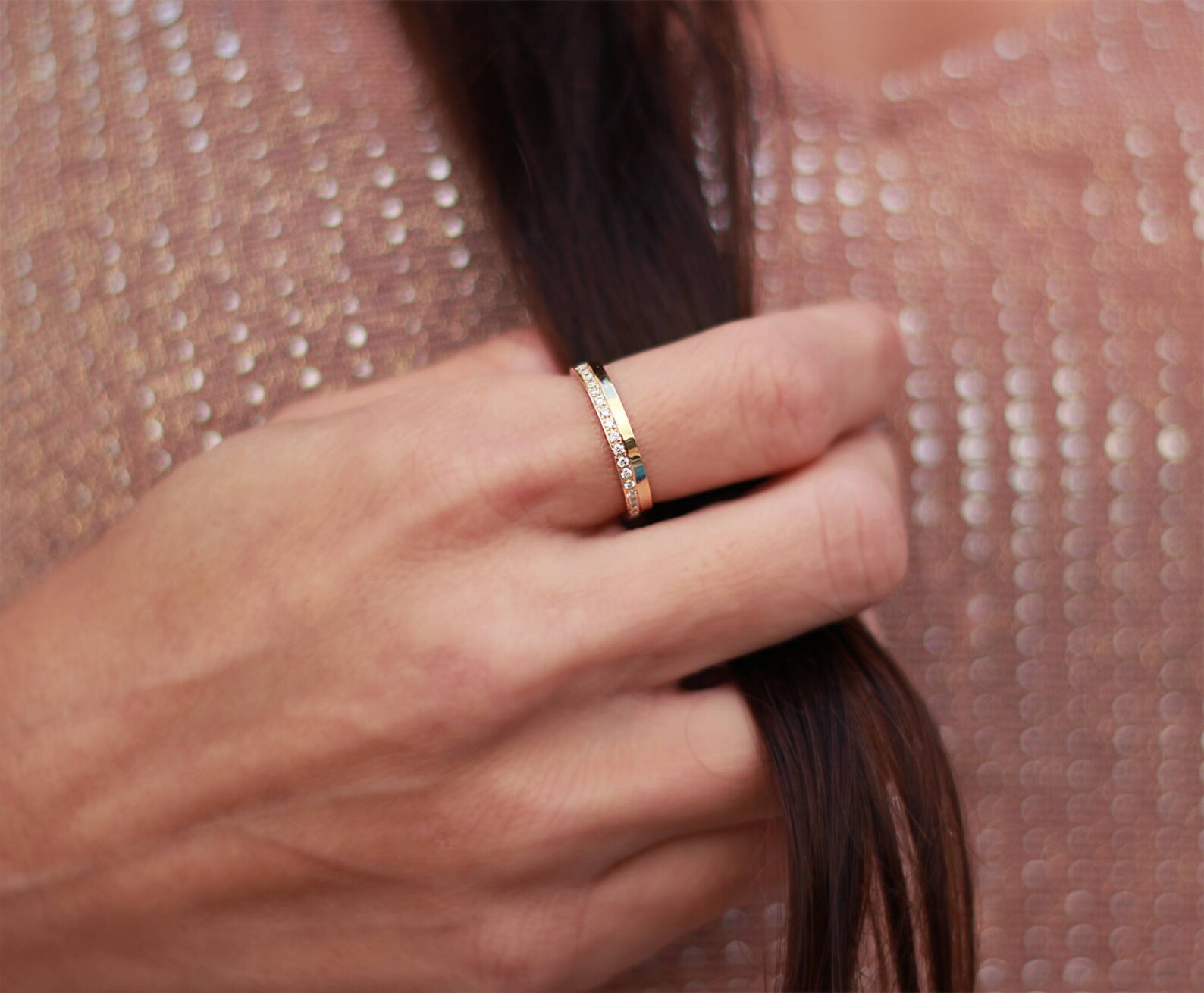 Modern Wedding Ring Minimalist Wedding Ring Minimalist - Etsy