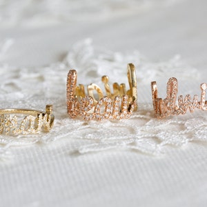 Personalized Jewelry 14K, Customized Name Ring, Custom Promise Rings ...