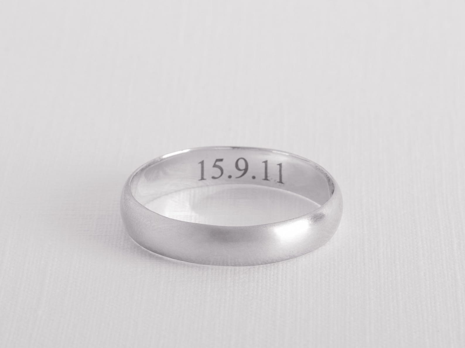 Brushed Gold Wedding Band, Matte Wedding Ring, Brushed Gold Ring, Matte ...