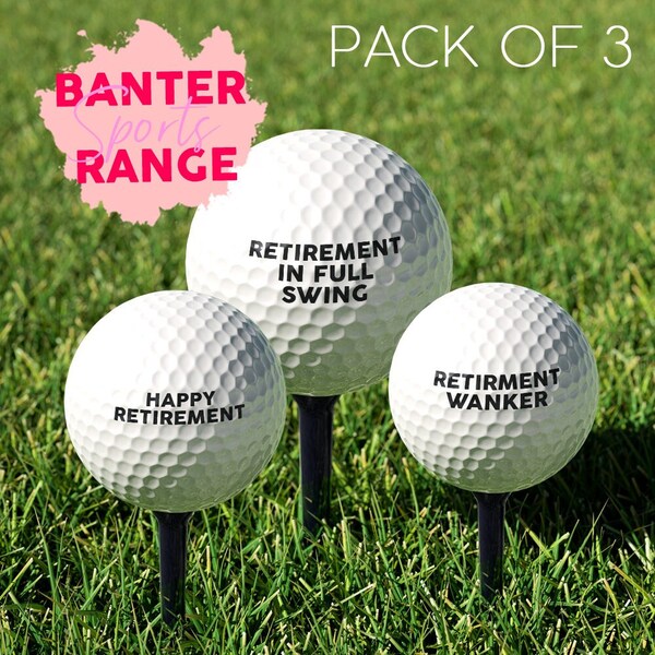 Retirement Golf Balls - Etsy