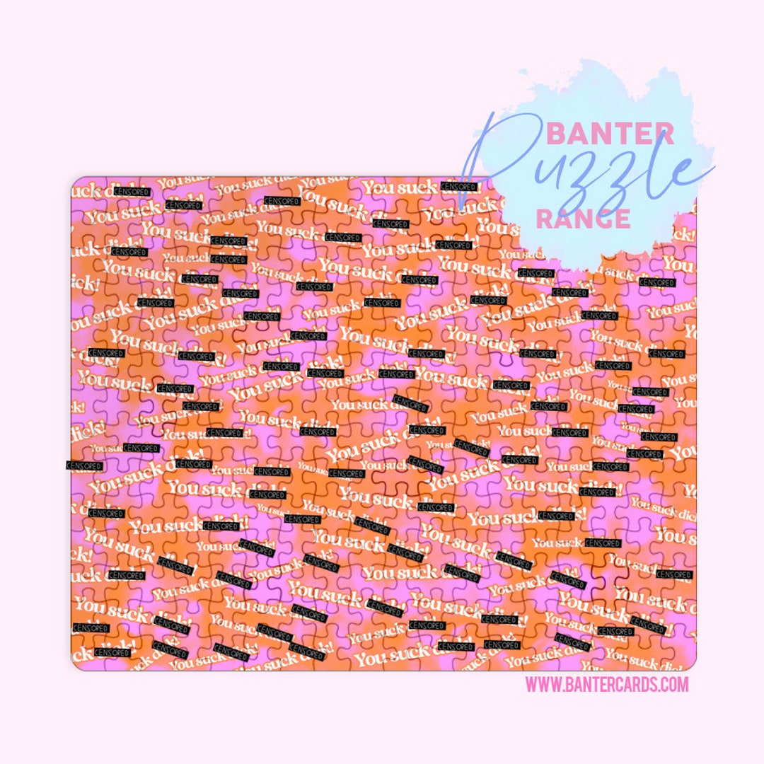 You Suck ick Puzzle,banter Cards,banter Gifts,jigsaw Puzzle,banter ...