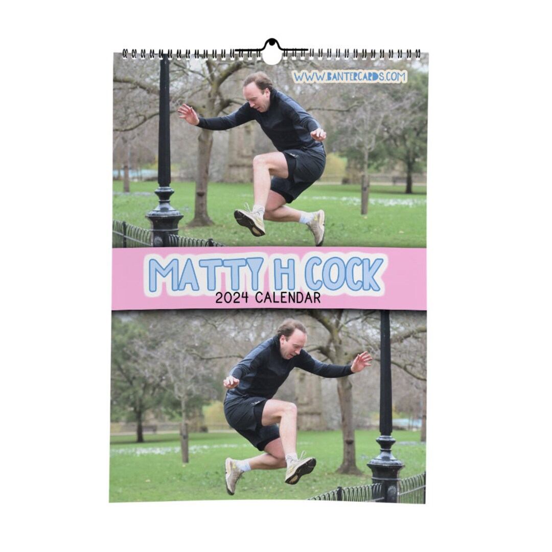 Matt Hancock Calendar,2024 Calendar,2024 Planner,funny Calendar, Banter ...