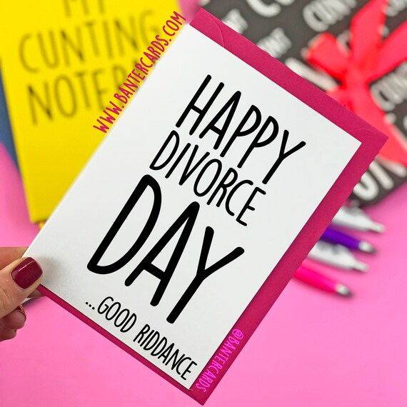 Happy Divorce Day Card Fbfunny Cardsbanter Cardsbanter - Etsy