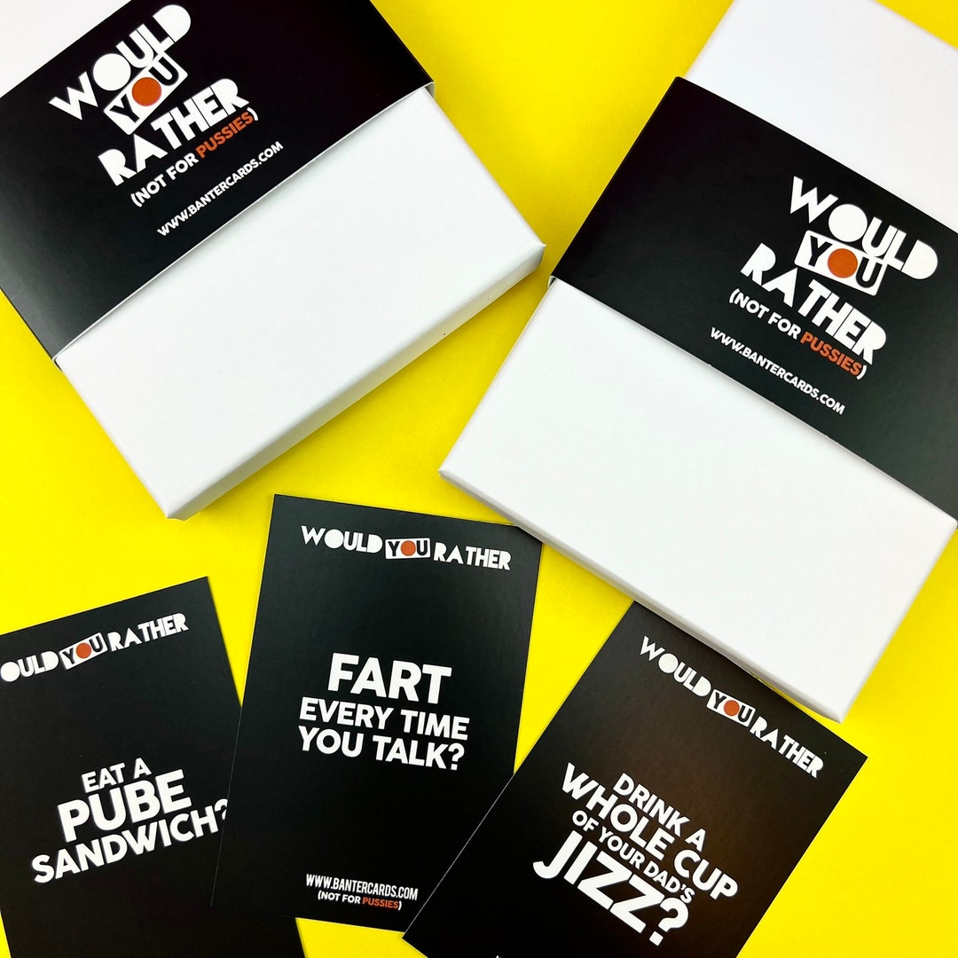 Would You Rather Game,banter Cards,banter Games,funny Games,drinking ...