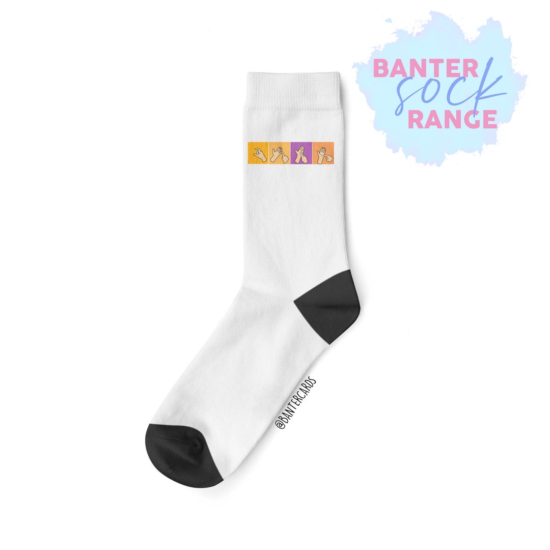 Ct Sign Language,socks,banter Socks,banter Cards,funny Gifts,rude Gift ...