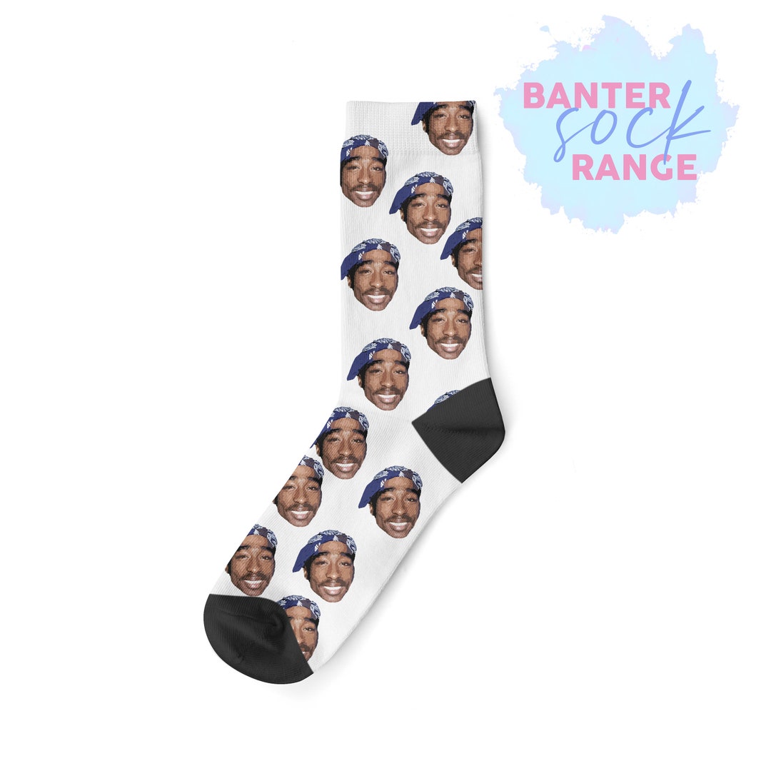 Tupac Face,socks,banter Socks,banter Cards,rude Gifts,funny Gifts ...