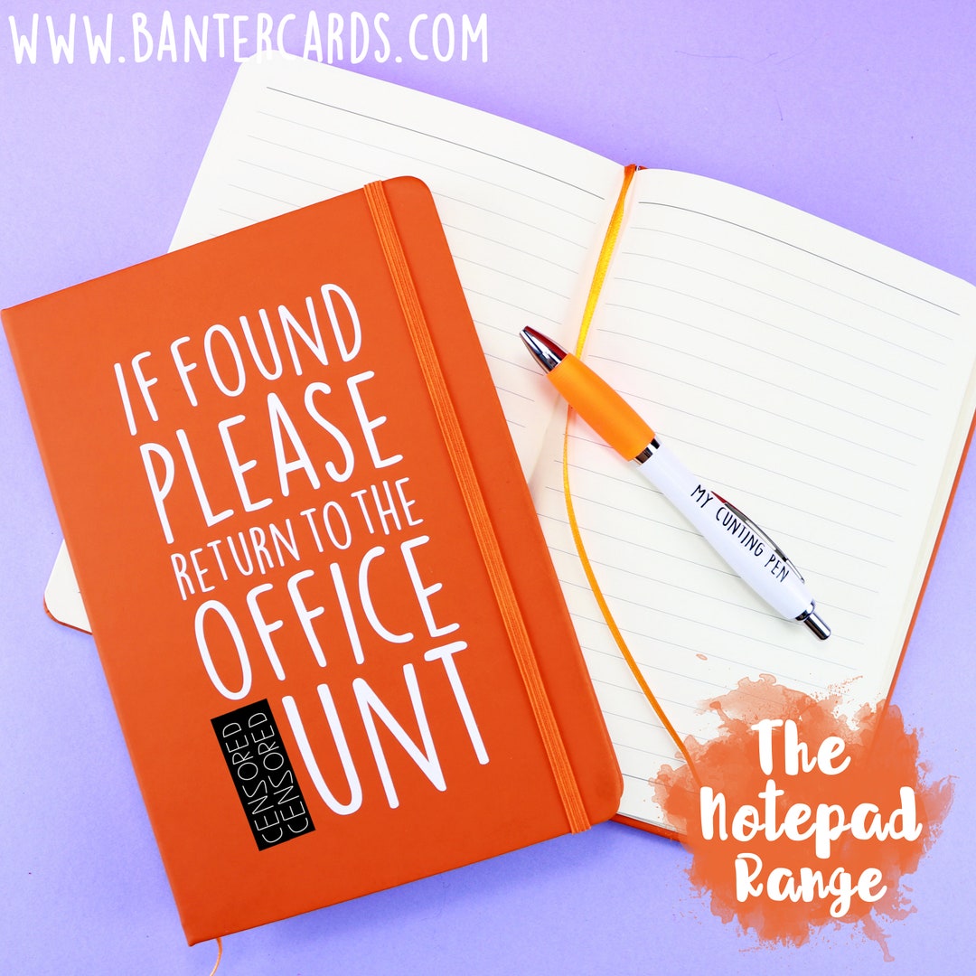 If Found Please Return to the Office Ct Notepad, Funny Stationery ...