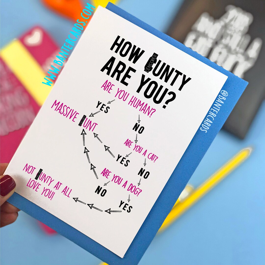 How Cy Are You Flow Chart Plain Fb,funny Cards,banter Cards,rude Cards ...